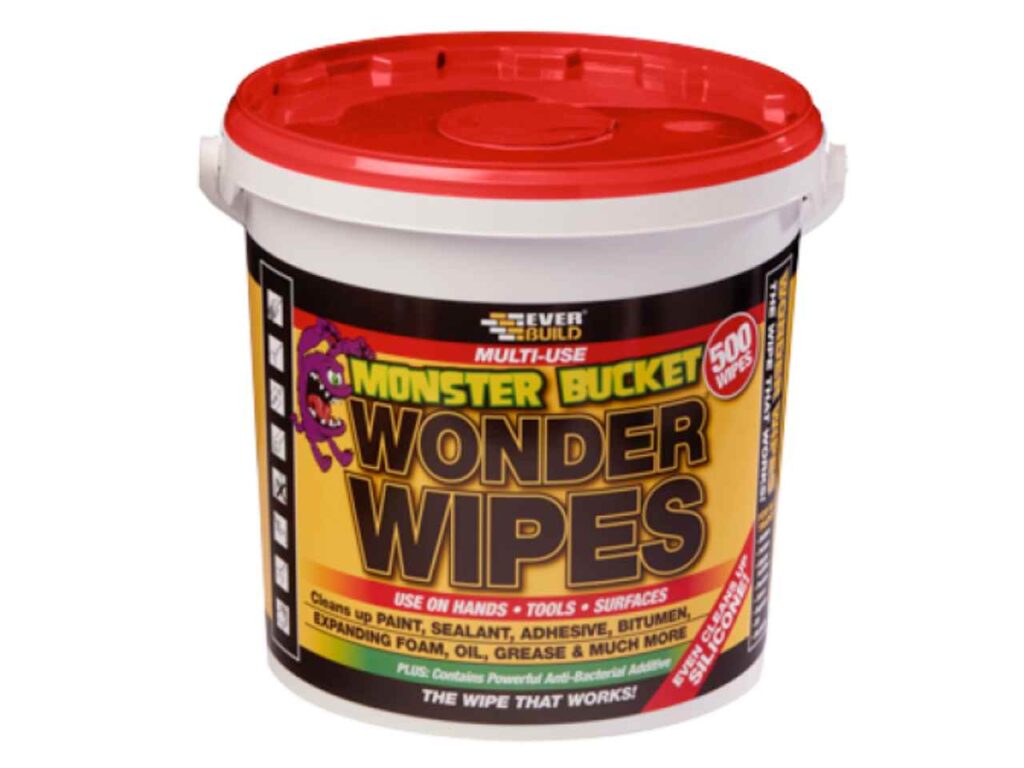 Everbuild Wonder Wipes Multi-Use Cleaning Wipes, Tub of 500 Wipes - KEAN