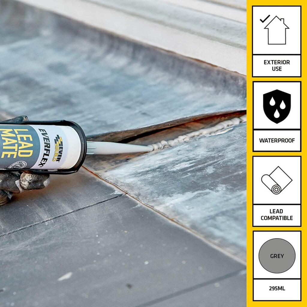 Everbuild Everflex Lead Mate Sealant, Grey, 310 ml - KEAN